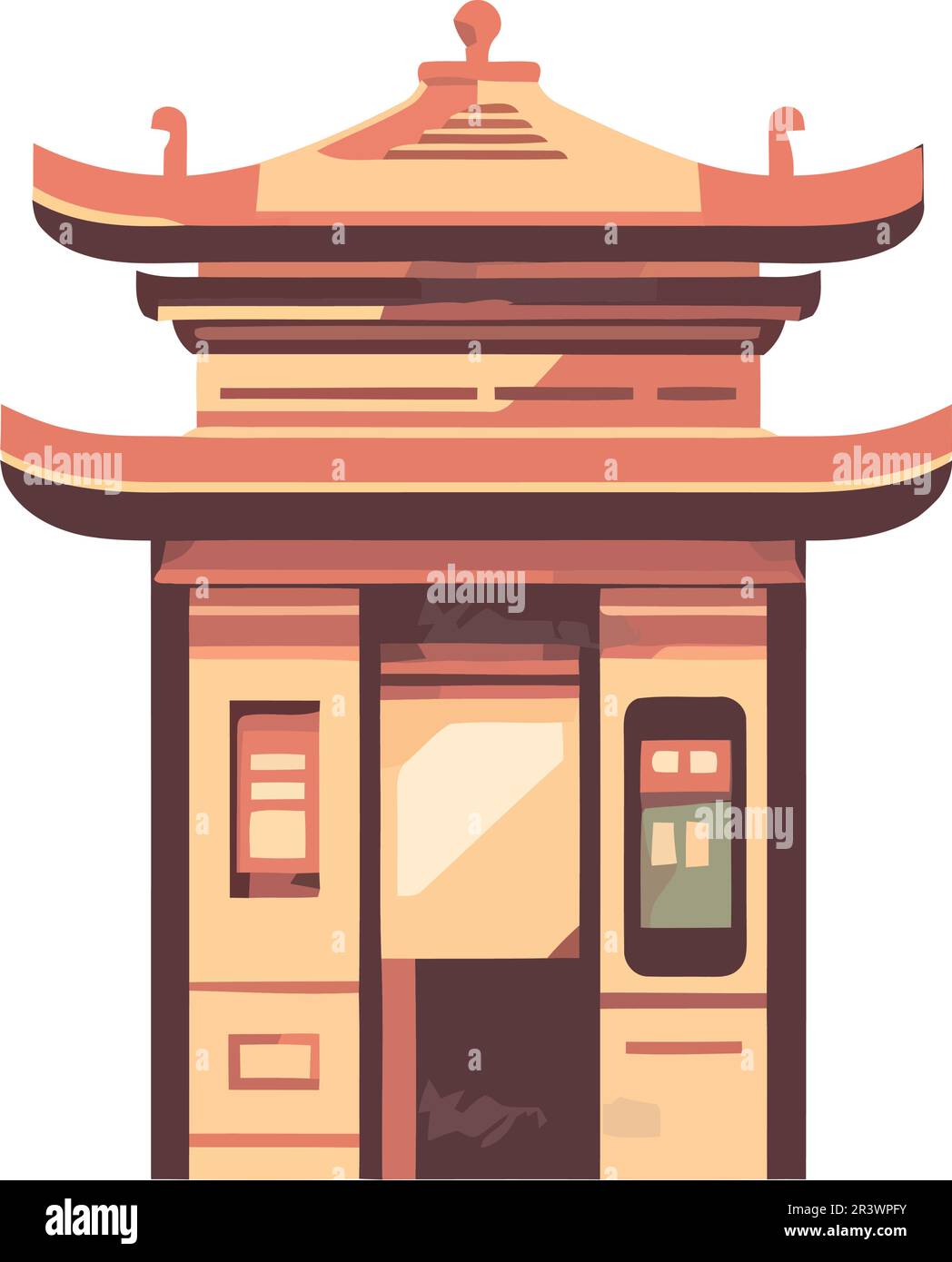 Ancient pagoda symbolizes Japanese culture Stock Vector Image & Art - Alamy