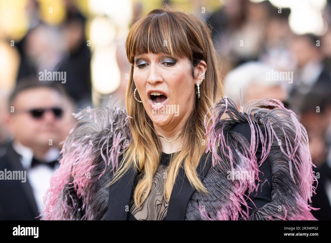 Daphne Burki poses for photographers upon arrival at the premiere of ...