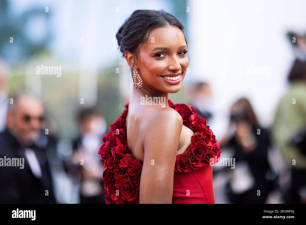 Jasmine Tookes poses for photographers upon arrival at the premiere of ...