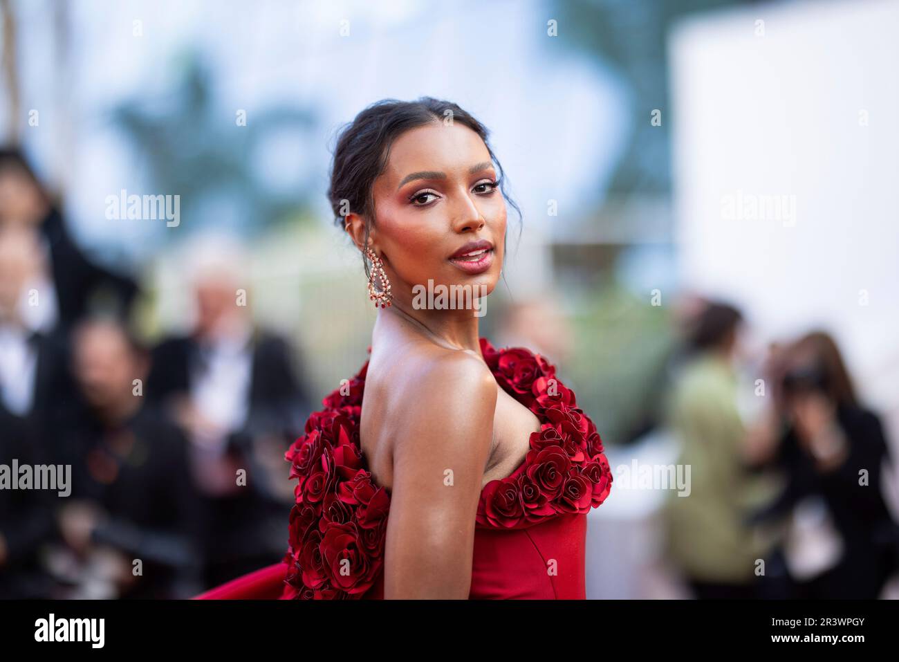 Jasmine Tookes poses for photographers upon arrival at the premiere of ...