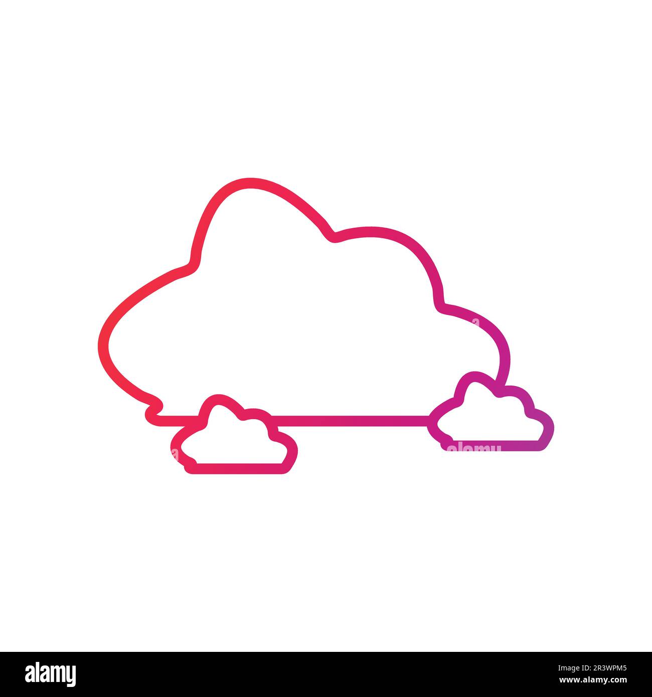 Cloud Gradient Icon Vector Illustration Stock Vector Image & Art - Alamy