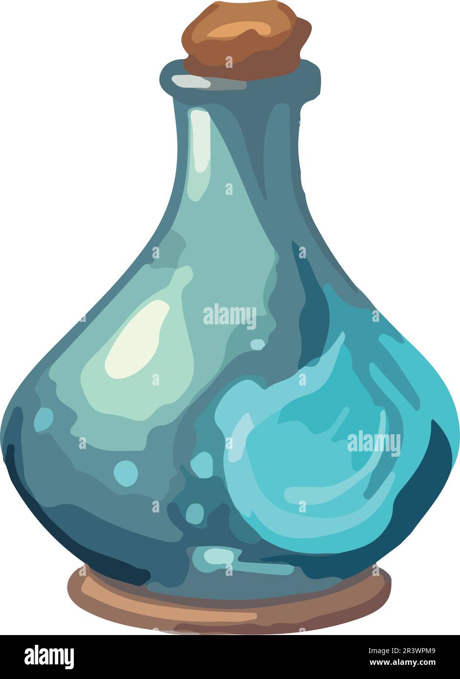 Blue bottle potion icon isolated Cut Out Stock Images & Pictures - Alamy