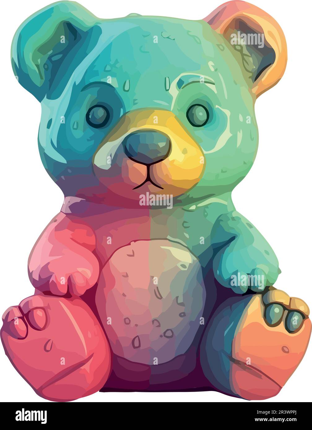 candy gum with bear shape Stock Vector Image & Art - Alamy
