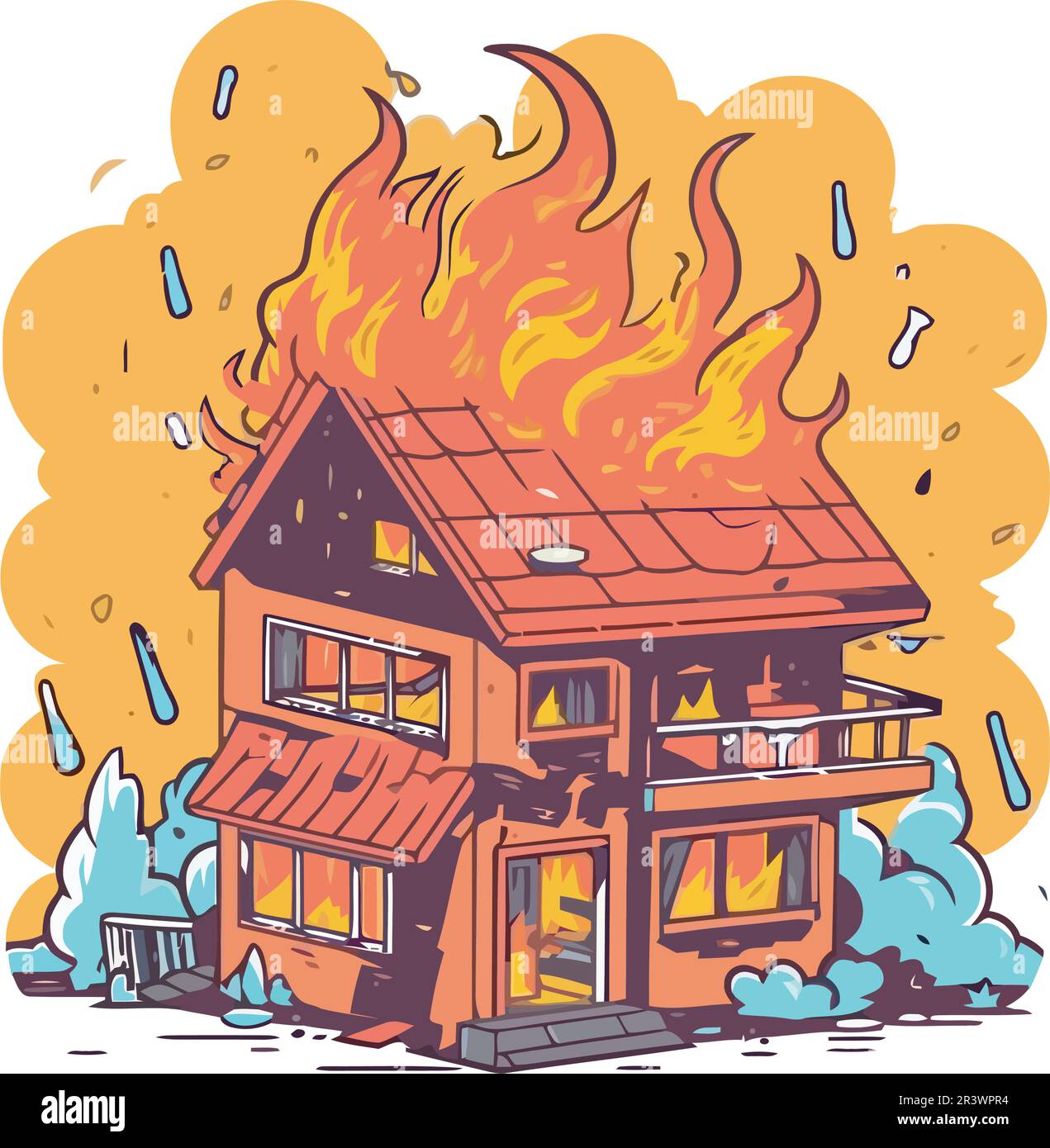 Burning House Animated