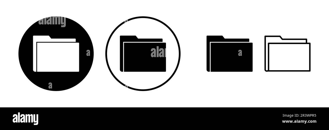 Folder icon vector. document folder icon Stock Vector Image & Art - Alamy