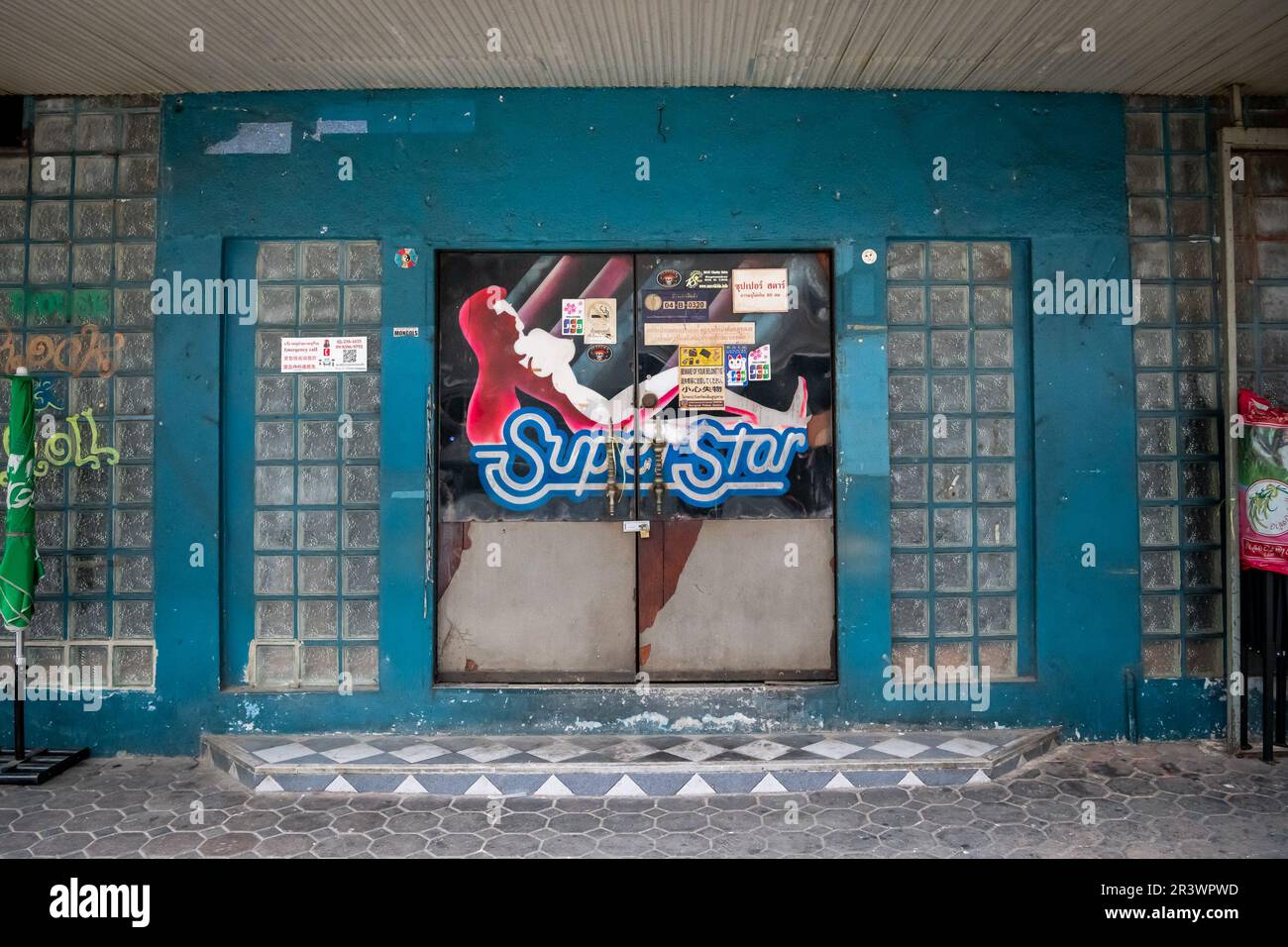 The front of the gogo bar Superstar in Patpong Bangkok Thailand Stock ...