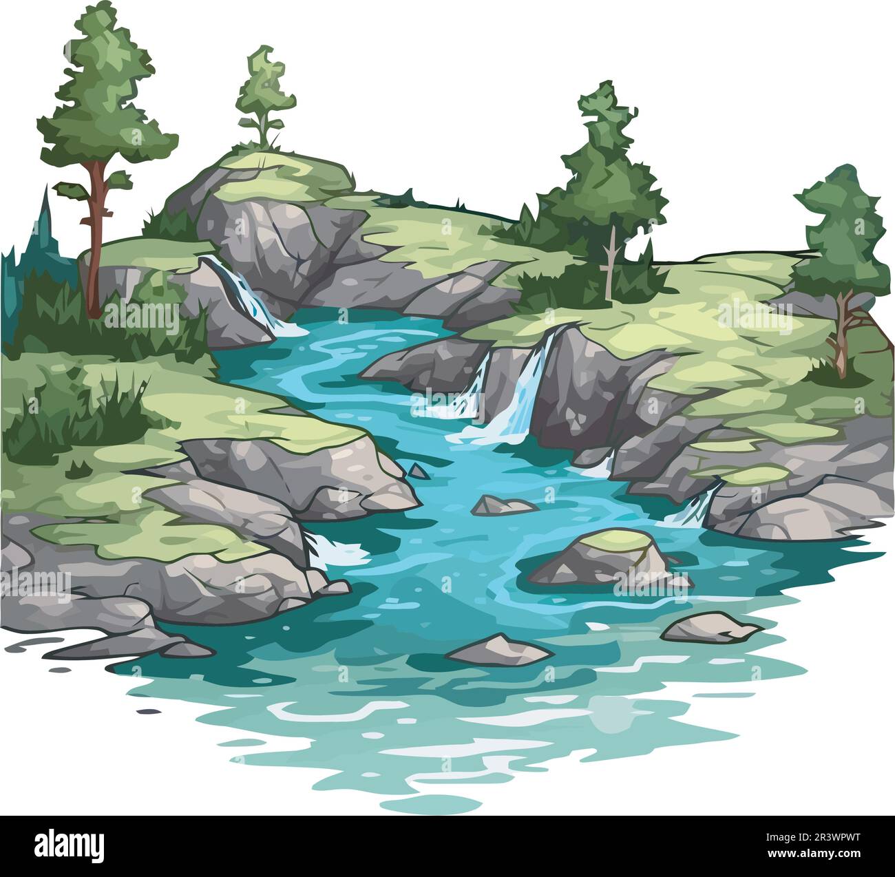 Summer adventure in a tropical rainforest Stock Vector Image & Art - Alamy