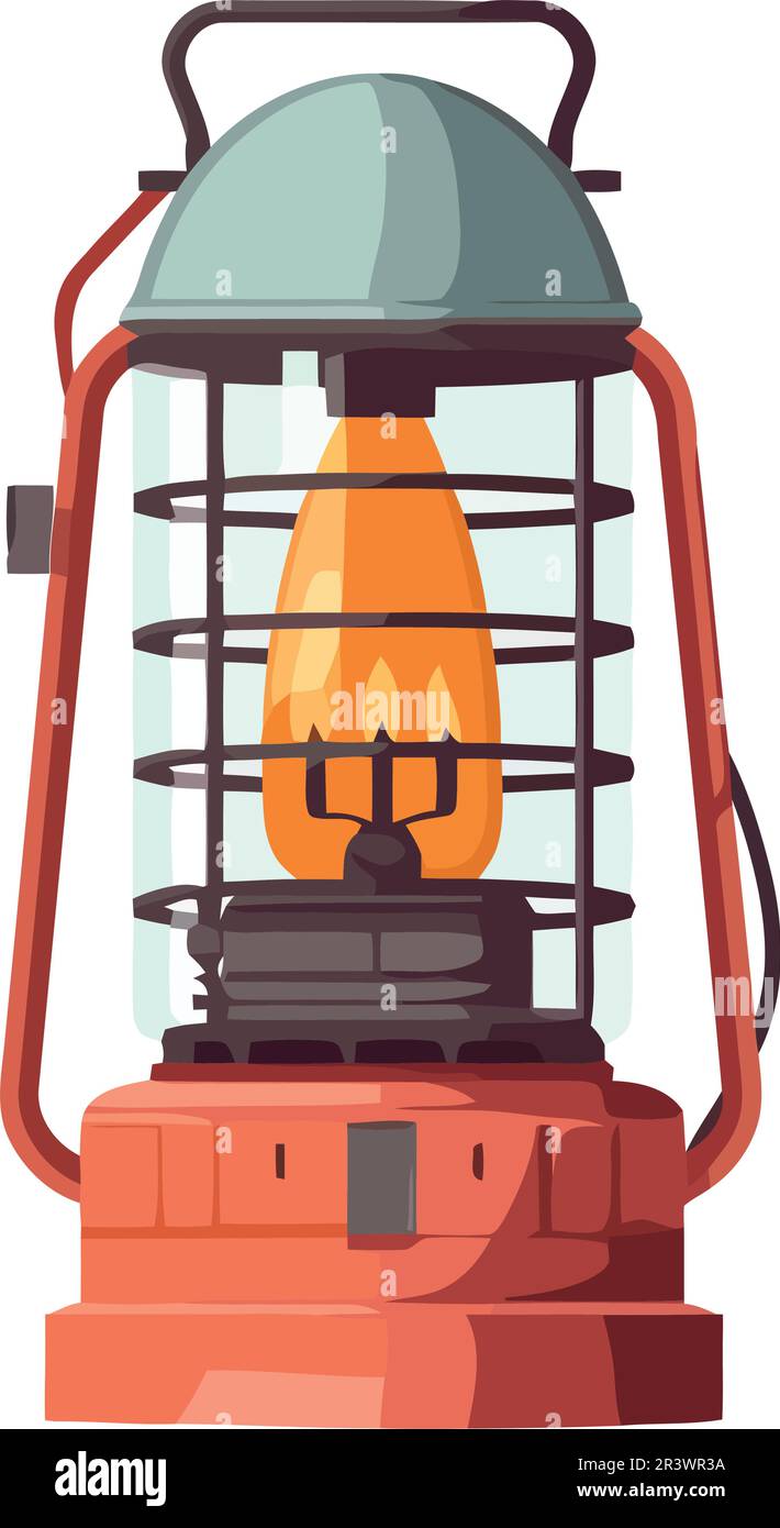 Glowing lantern burning kerosene Stock Vector Image & Art - Alamy