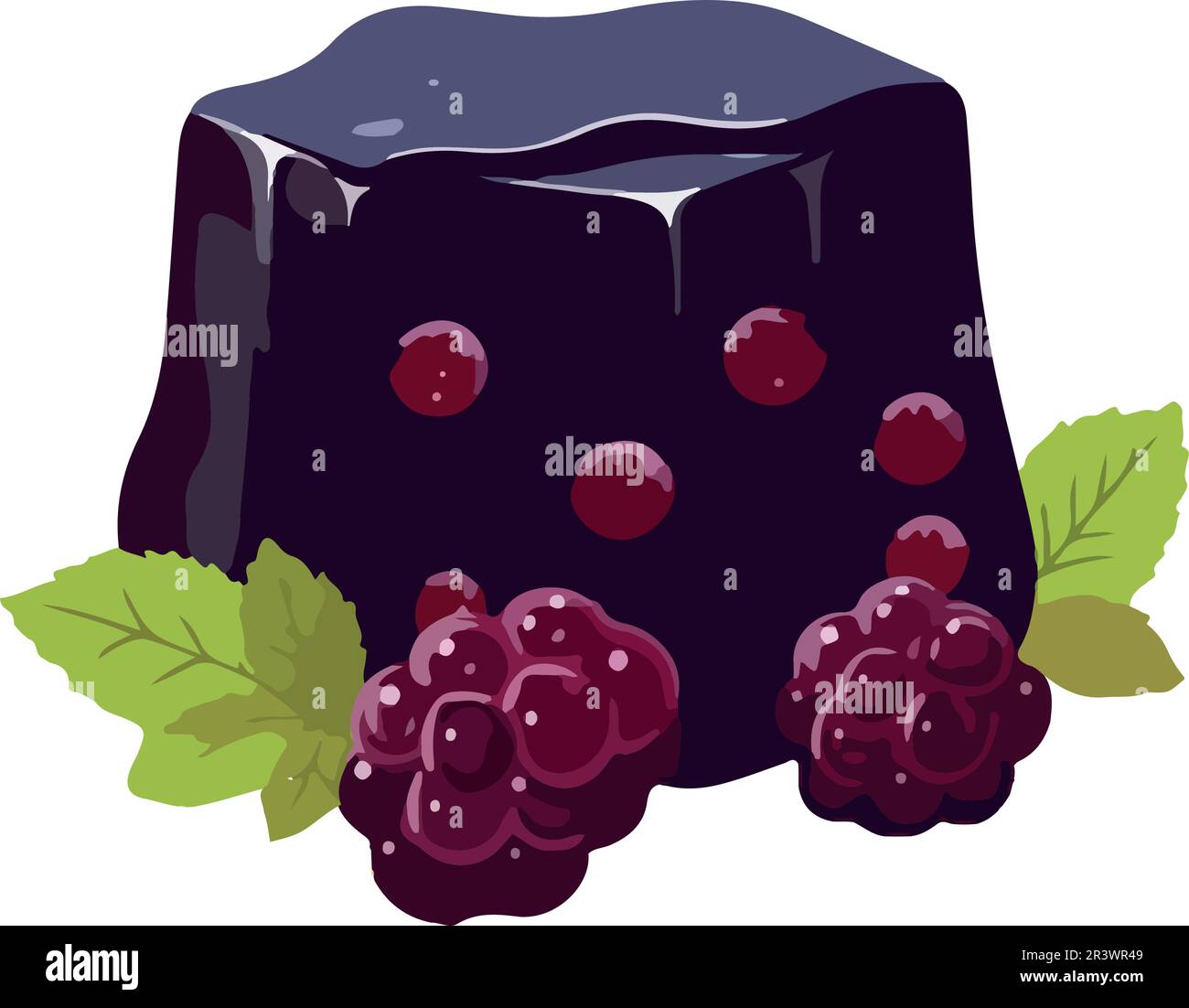 Summer raspberry blossom Stock Vector Images - Alamy