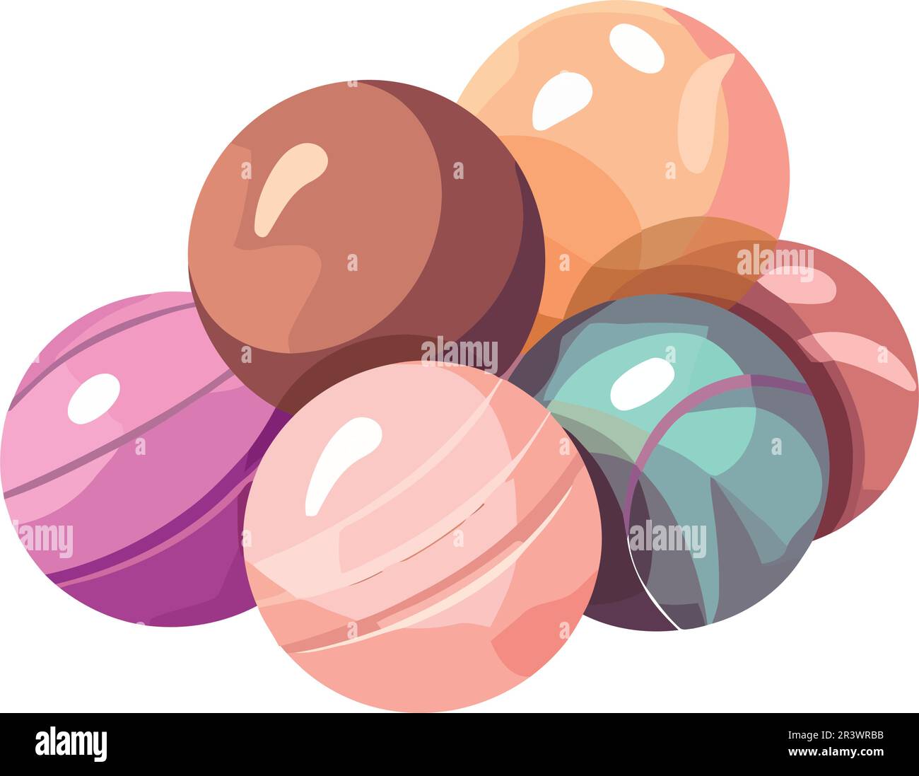 Fun cartoon balls symbolizes sport activity Stock Vector Image & Art ...