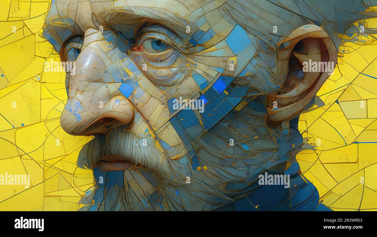 Abstract Portrait Captivating Expressions of the Human Spirit Stock ...