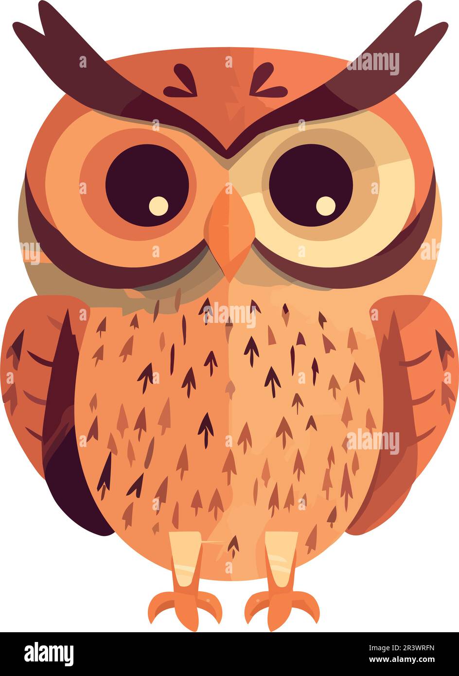 Colorful owl mascot smart animal Stock Vector Image & Art - Alamy