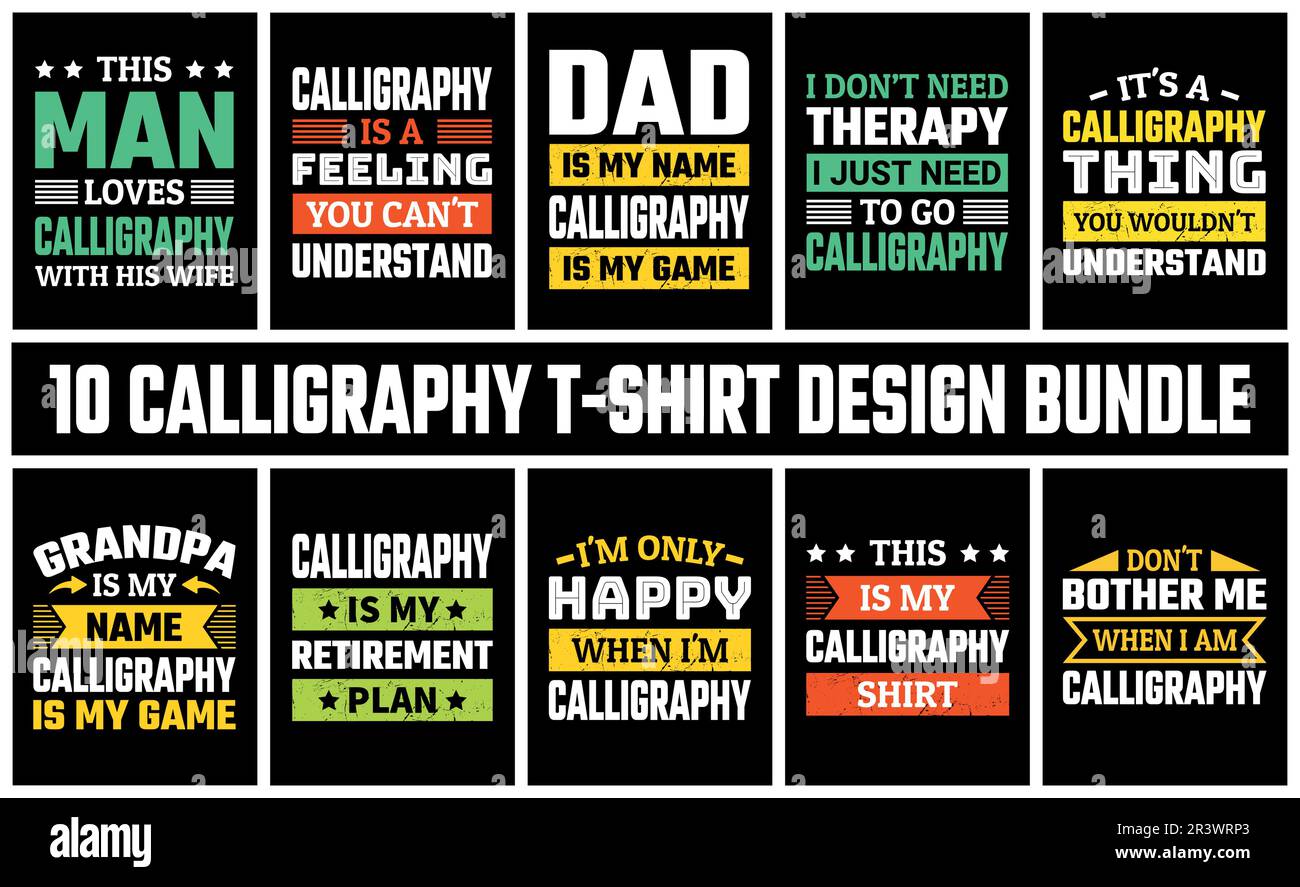 Calligraphy t shirt hi-res stock photography and images - Alamy