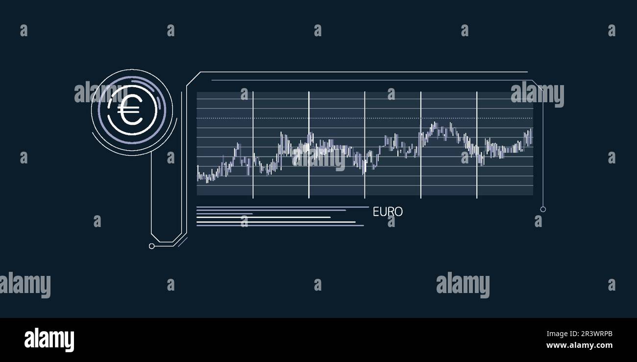 Abstract infographics of stable euro exchange rate Stock Vector Image ...