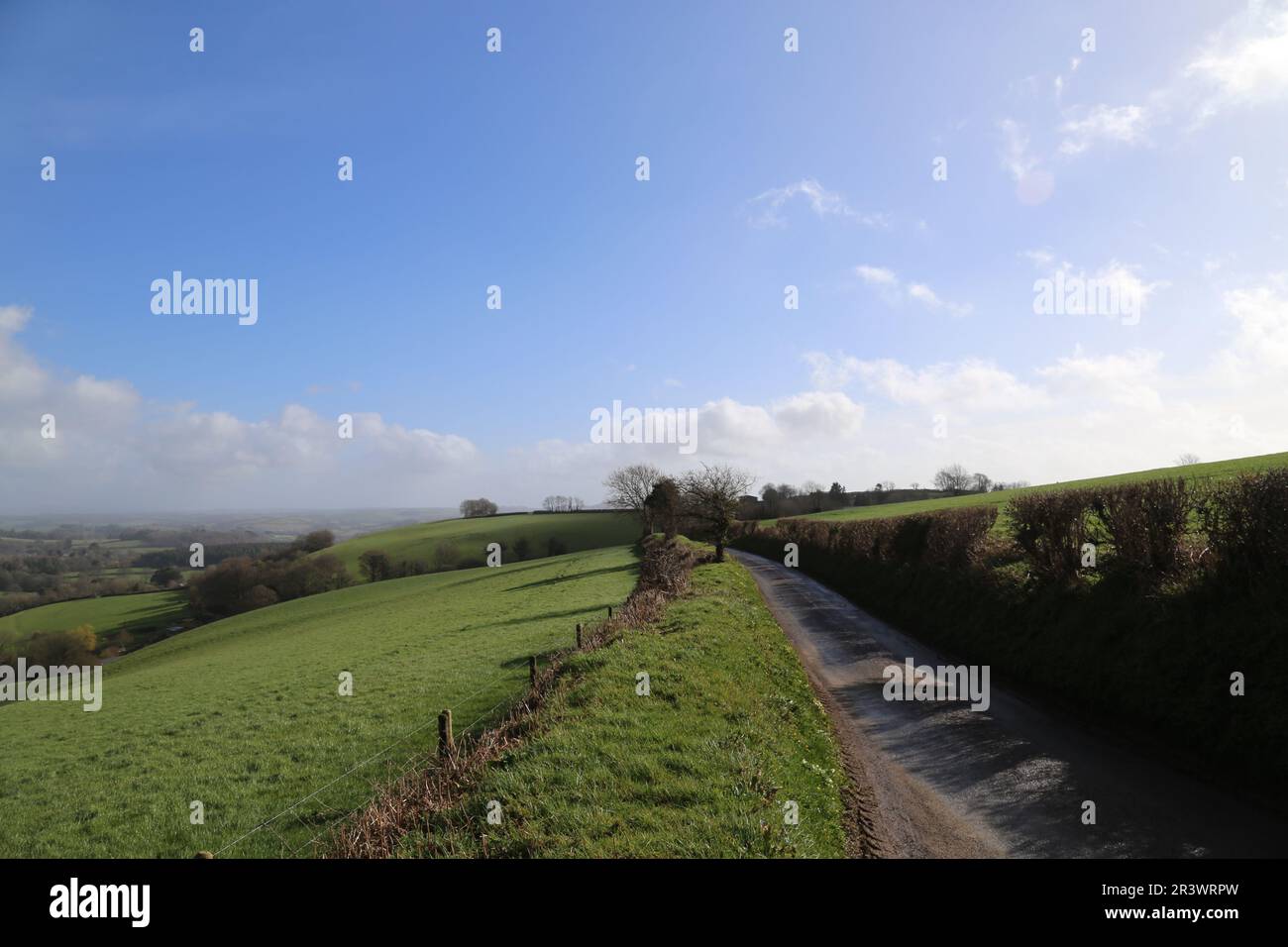 Rural countryside lane views Stock Photo - Alamy