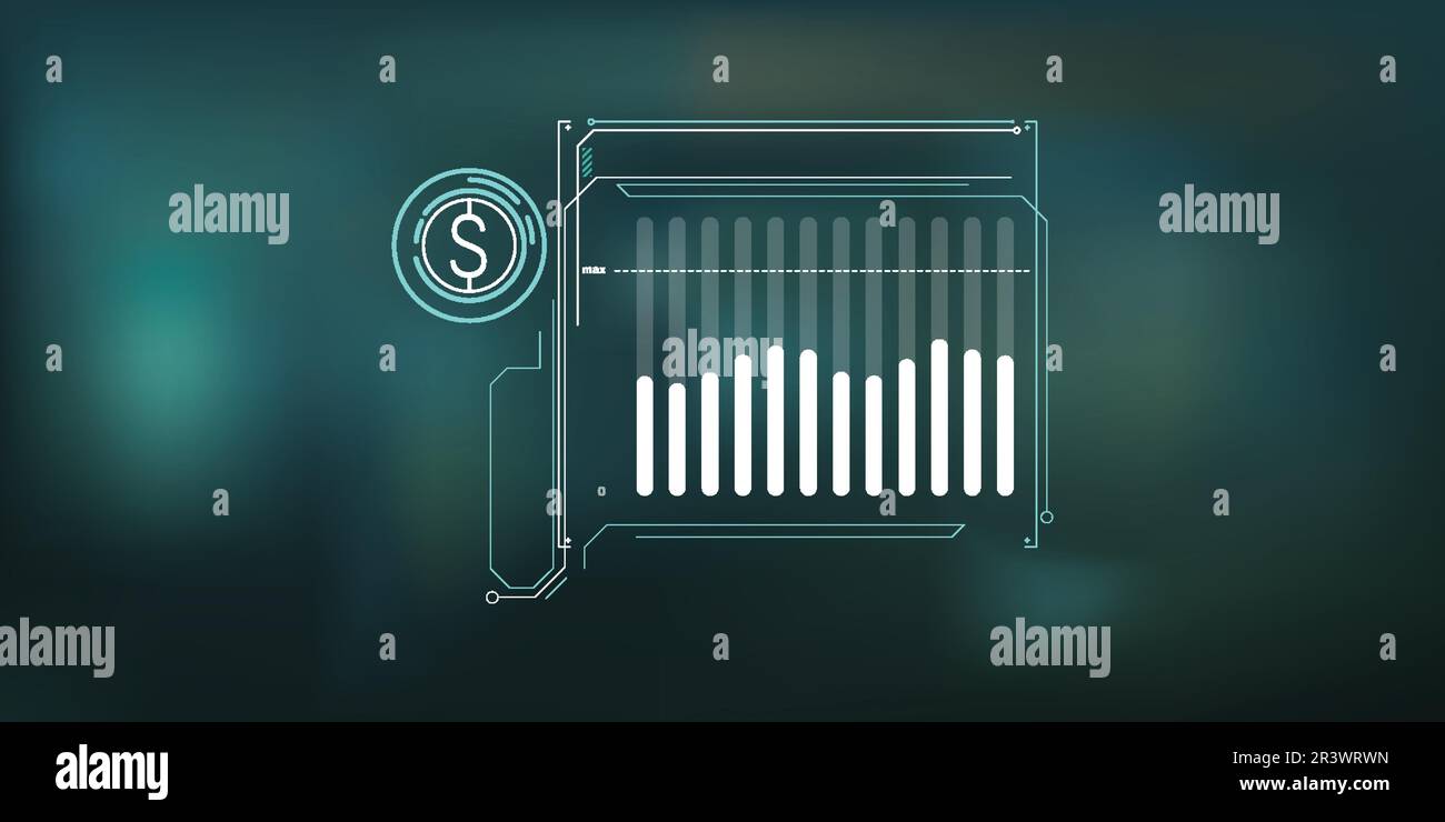 Abstract simple infographics about dollar price stability Stock Vector ...