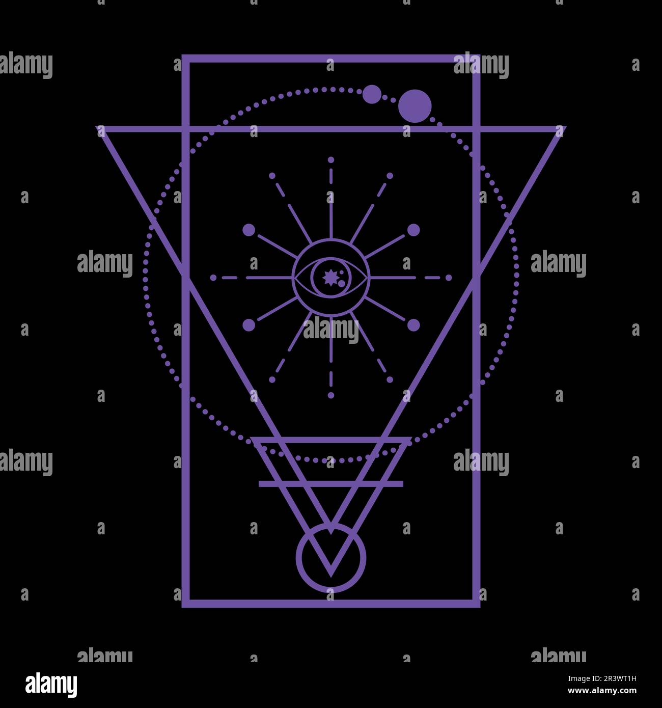 Geometric mystical symbol Stock Vector Images - Alamy