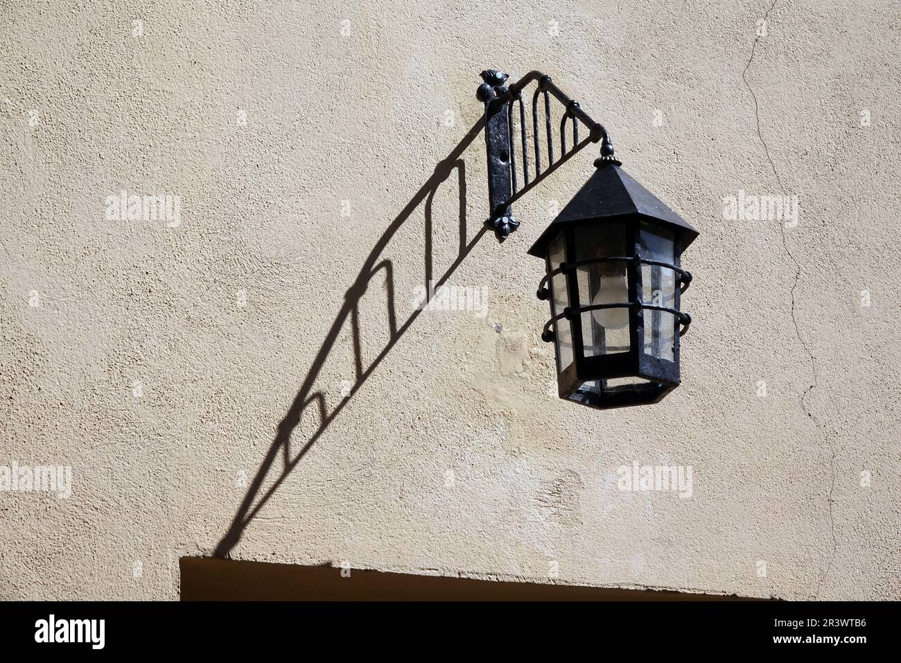 Lantern with shadow Stock Photo - Alamy