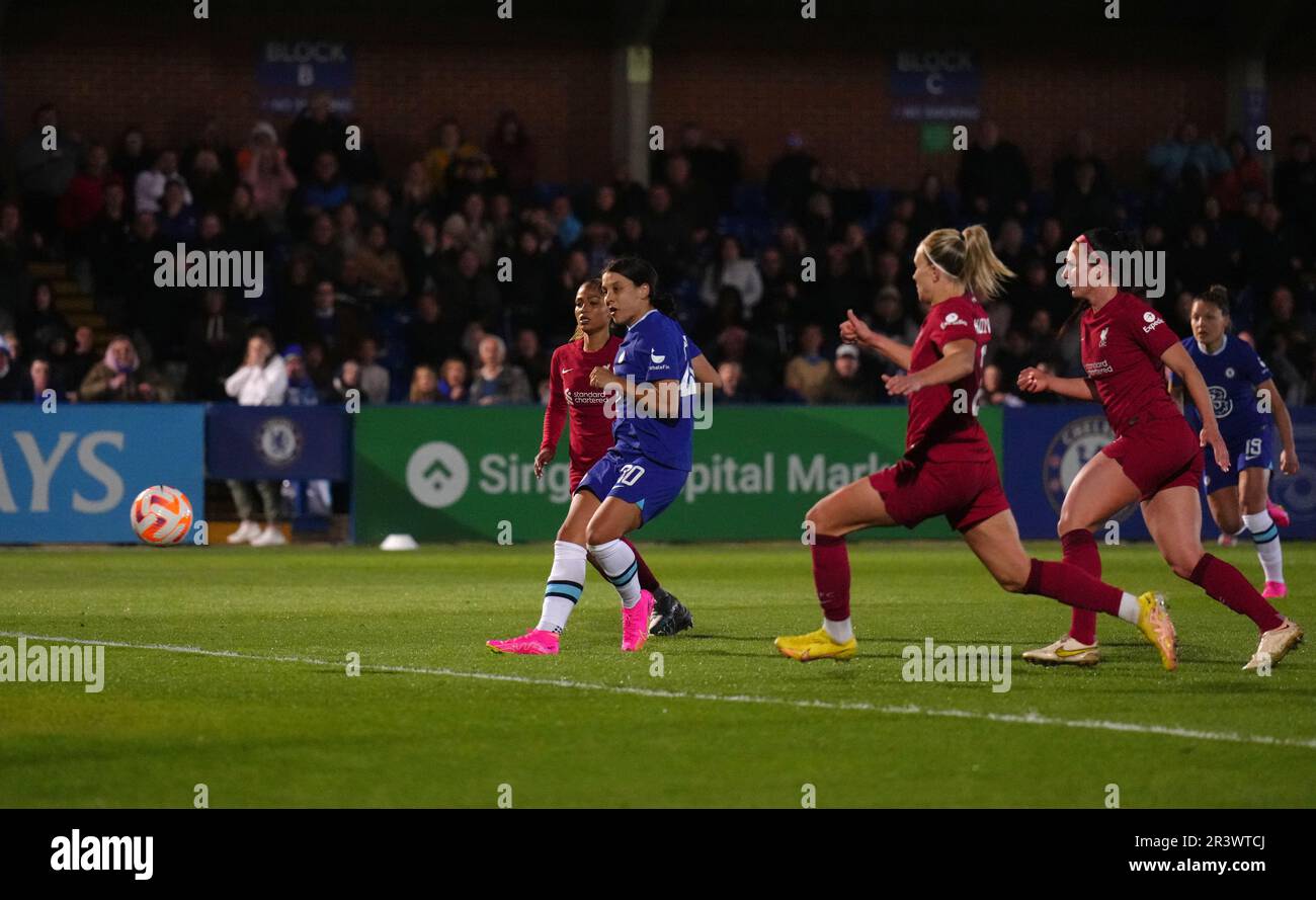File photo dated 03-05-2023 of Chelsea's Sam Kerr scores their side's ...