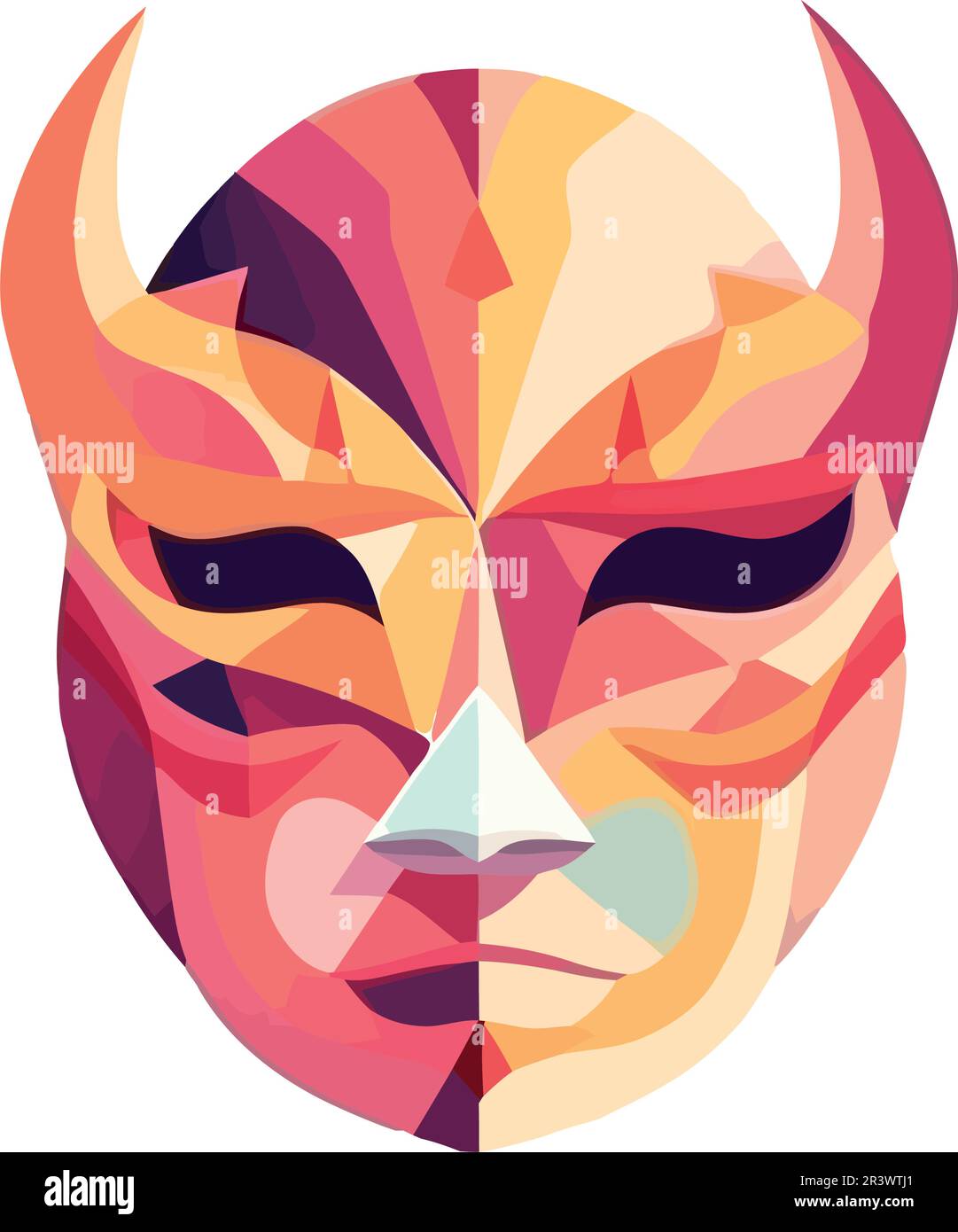 Fantasy mask symbolizes Halloween celebration Stock Vector Image & Art ...