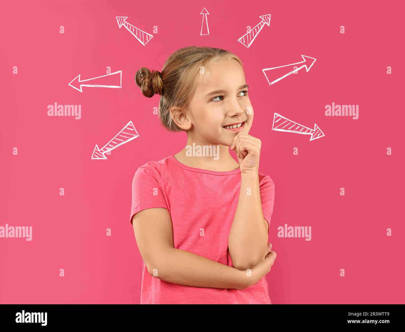 Choice in profession or other areas of life, concept. Making decision ...