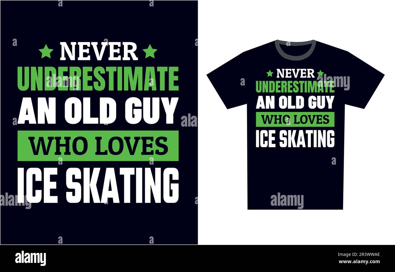 Ice Skating T Shirt Design Template Vector Stock Vector Image & Art - Alamy