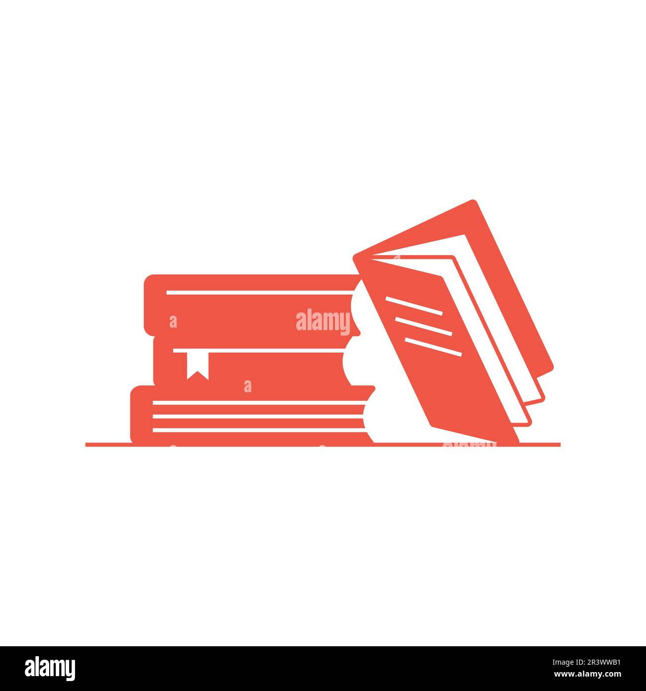 Flat Book Icon Symbol Vector Illustration Stock Vector Image & Art - Alamy
