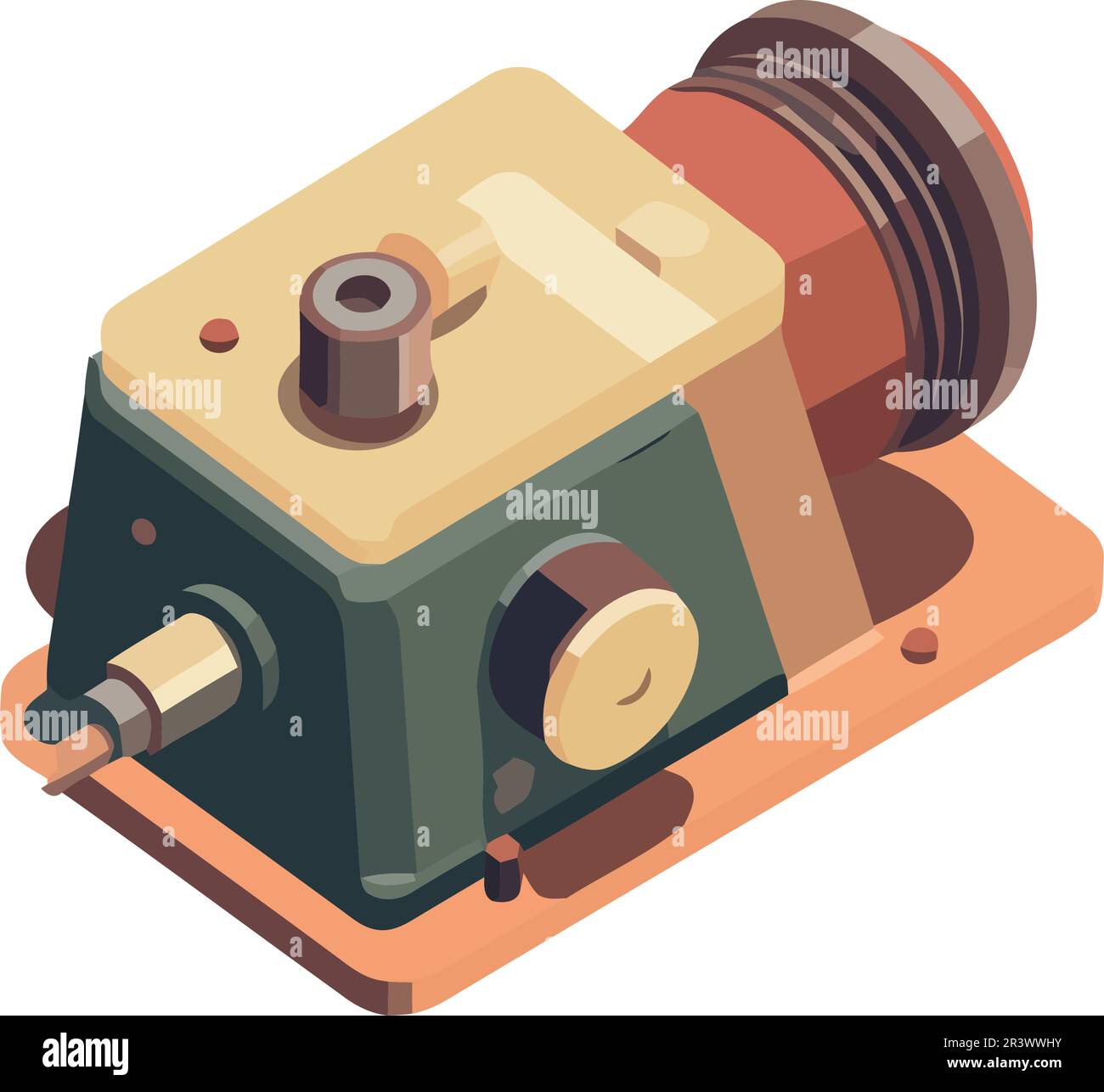 Turbo diesel engine Stock Vector Images - Alamy