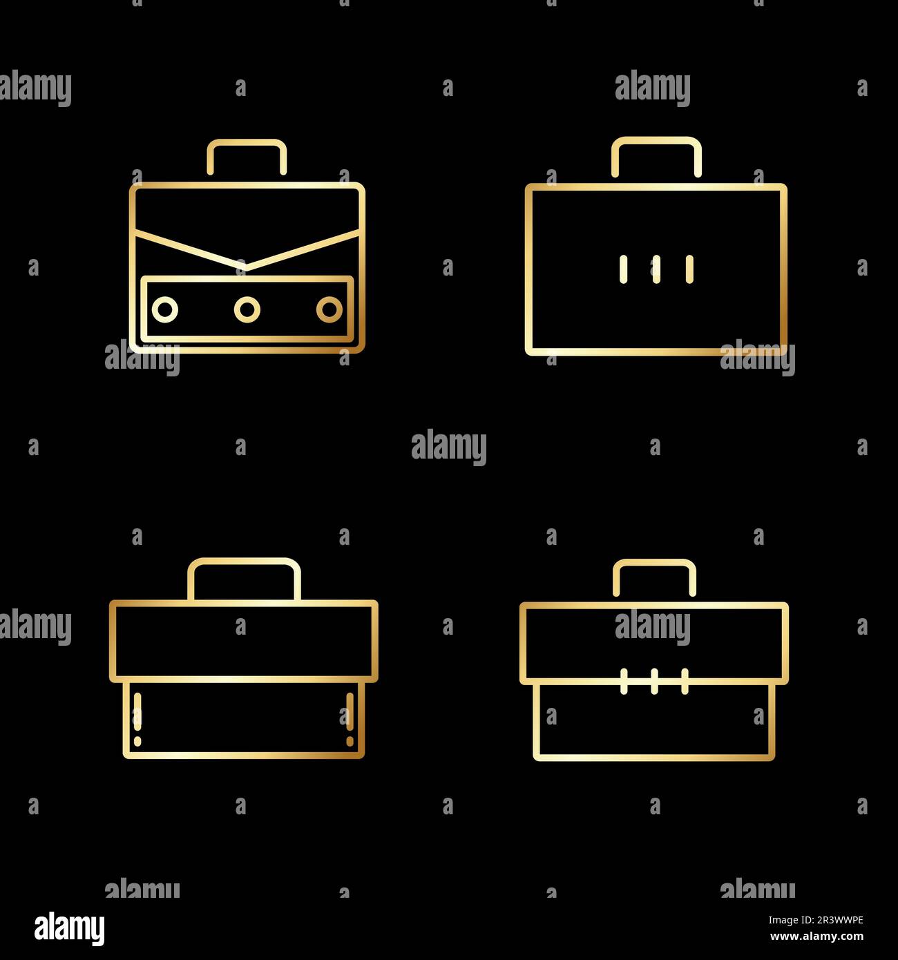 Briefcase icon vector hi-res stock photography and images - Alamy