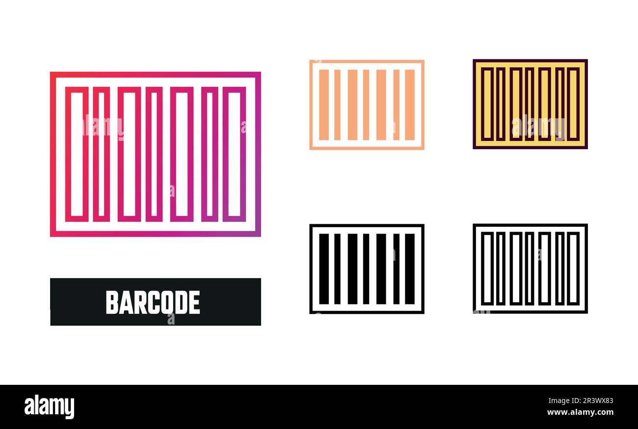 Barcode Icon Set Vector Illustration Stock Vector Image & Art - Alamy