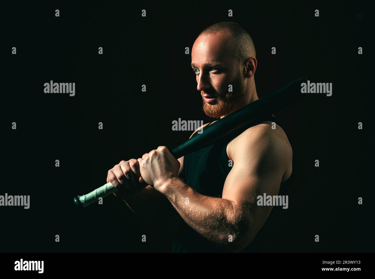 Brutal man, handsome serious male model. Strong muscular male body ...