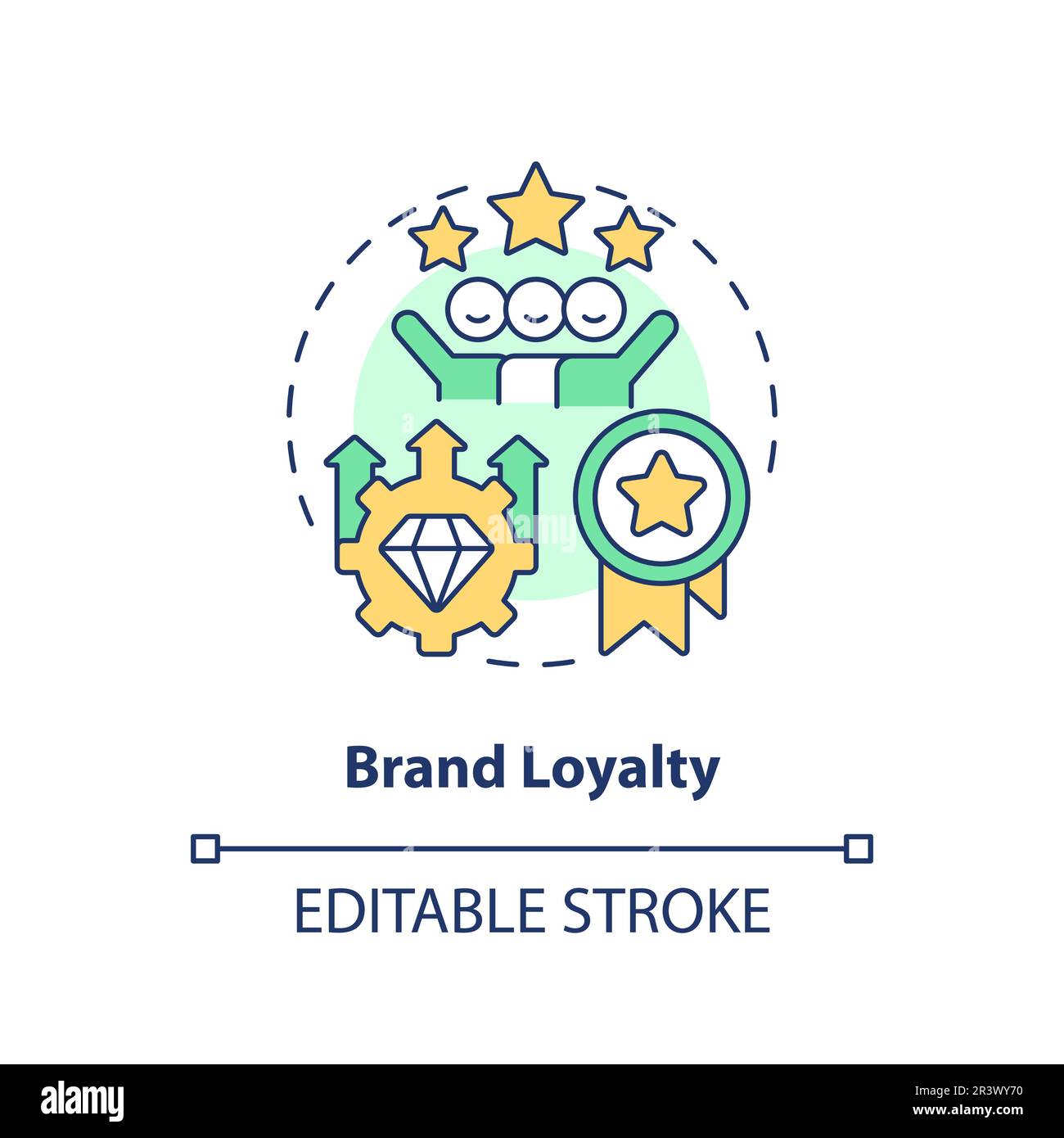 Brand loyalty concept icon Stock Vector Image & Art - Alamy