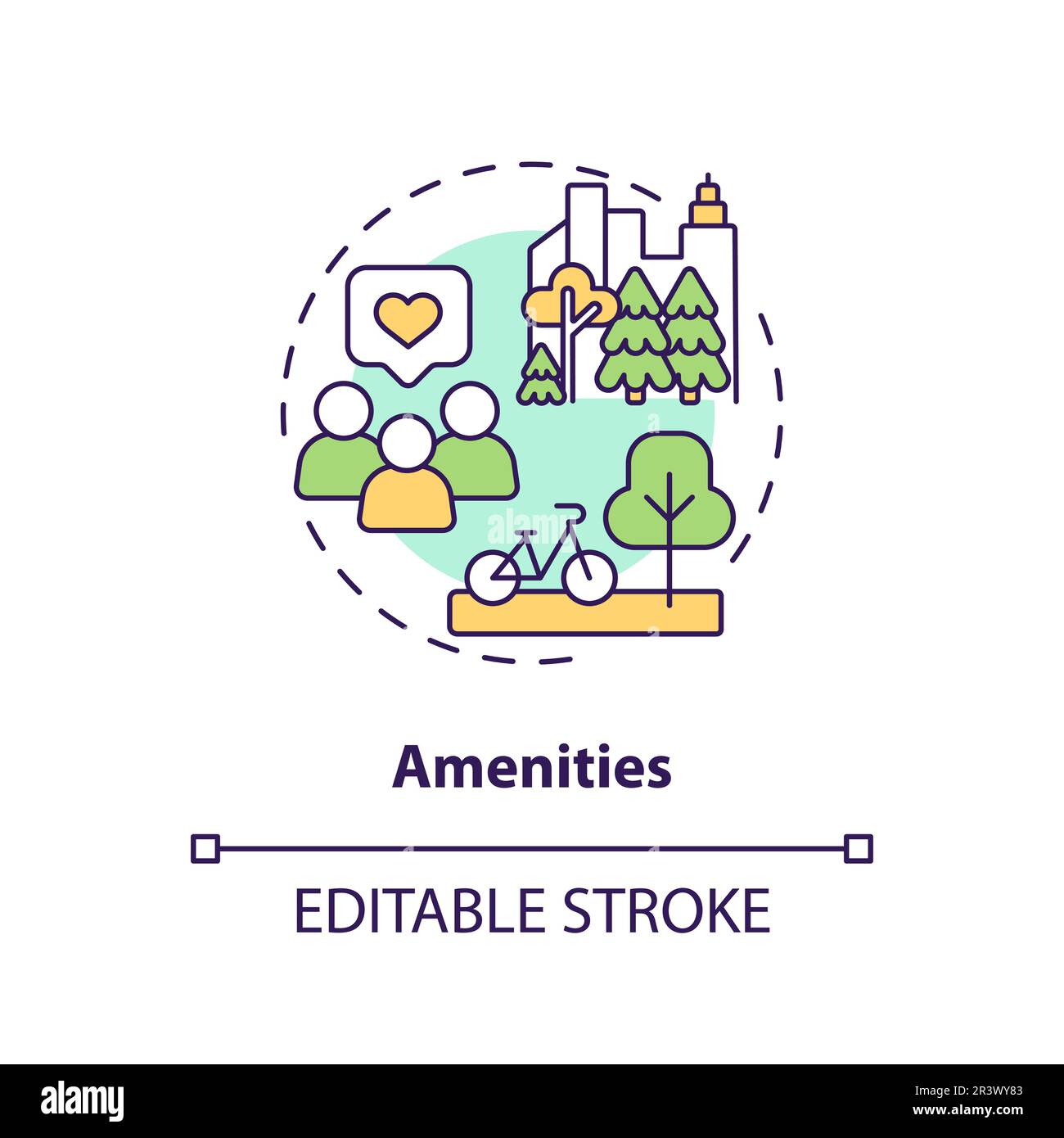 Amenities concept icon Stock Vector Image & Art - Alamy