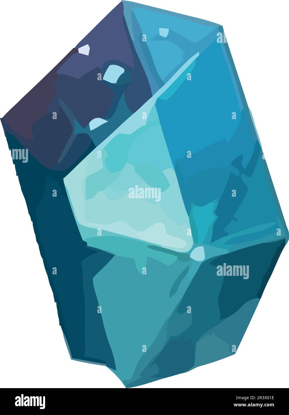 Shiny white transparent stone Stock Vector Images - Alamy