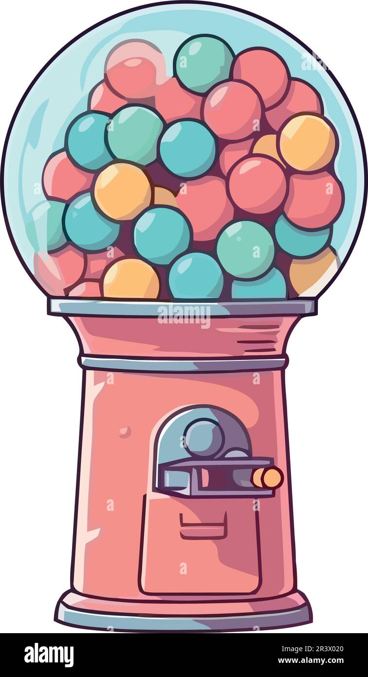 Bubble gum sweet candies Stock Vector Images - Alamy