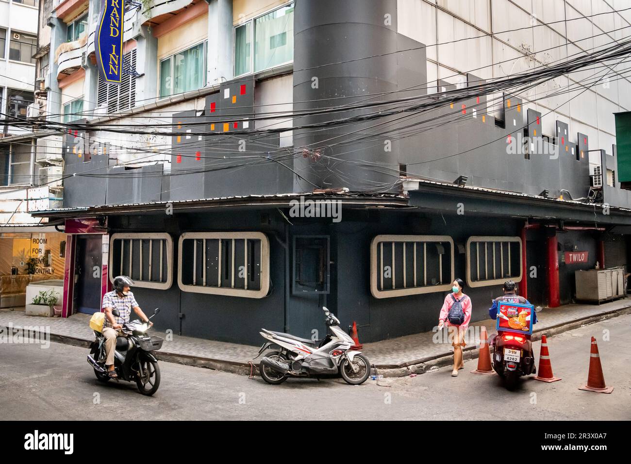 A view of Soi 2 Patpong showing the gogo bar Bada Bing. People ...