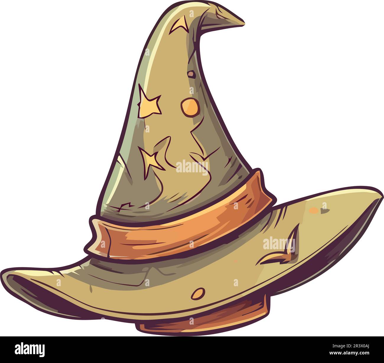 Witch hat symbolizes spooky Halloween Stock Vector Image & Art - Alamy