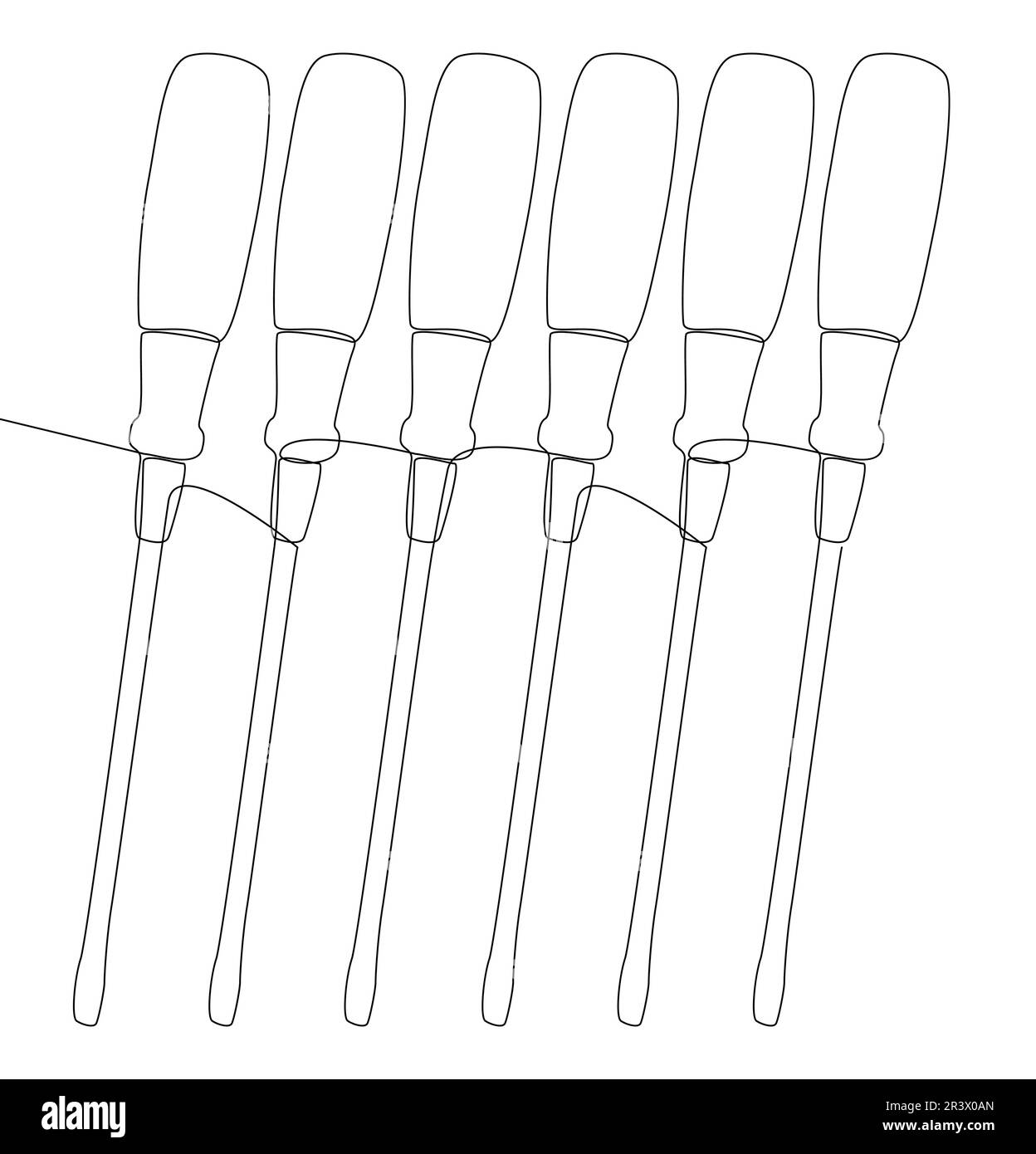 Phillips Screwdriver Drawing