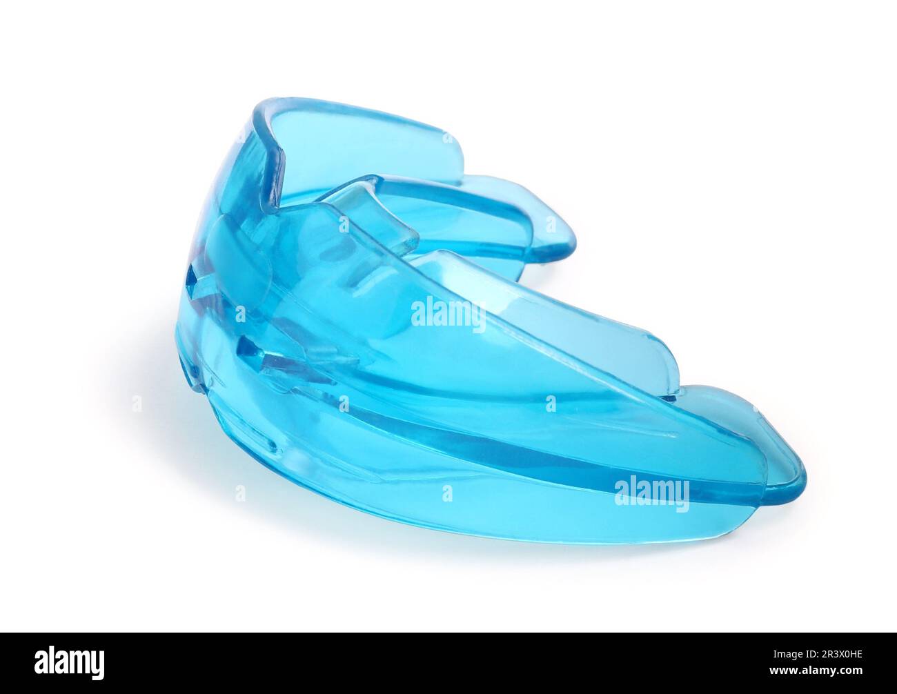 Transparent dental mouth guard isolated on white. Bite correction Stock ...