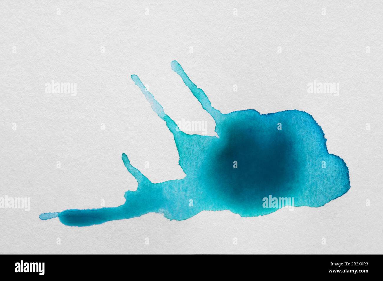 Watercolor light blue blob illustration hi-res stock photography and ...
