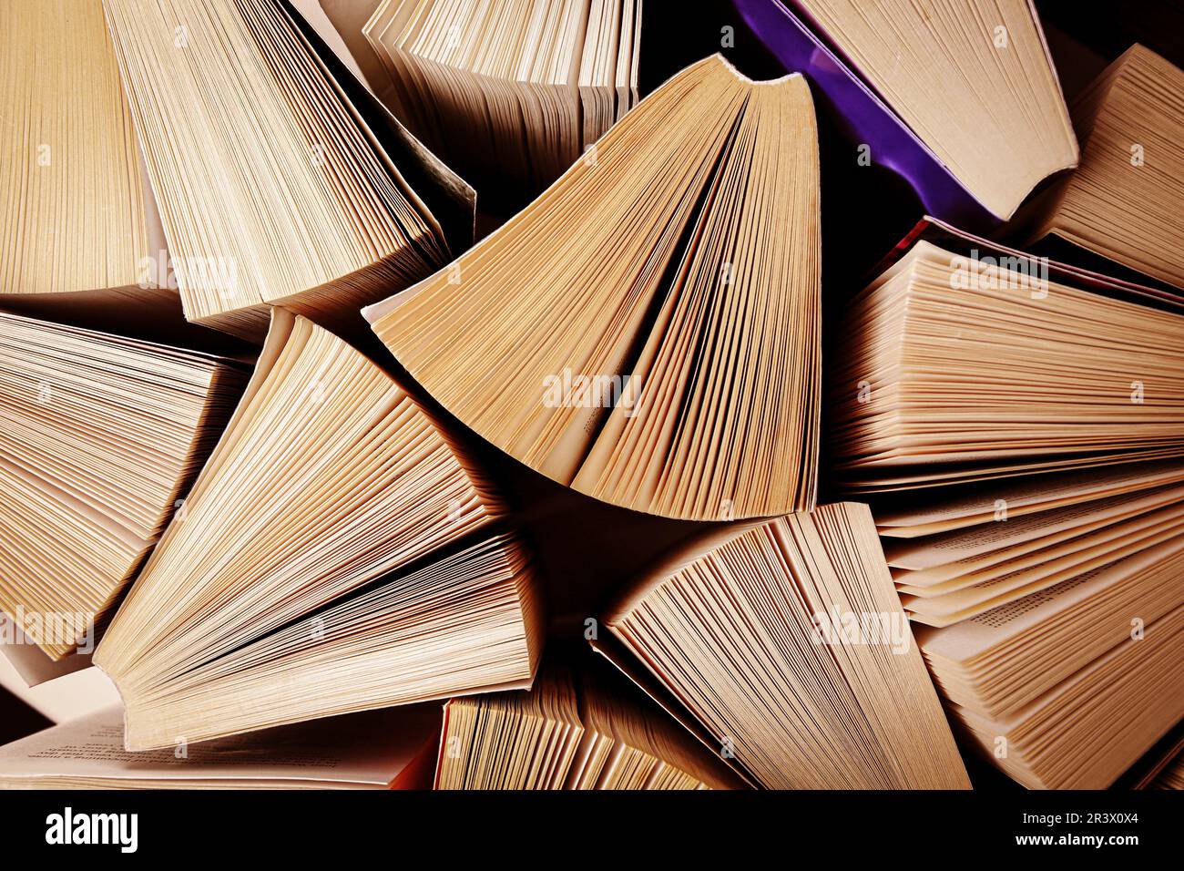 Collection of different books as background, above view Stock Photo - Alamy