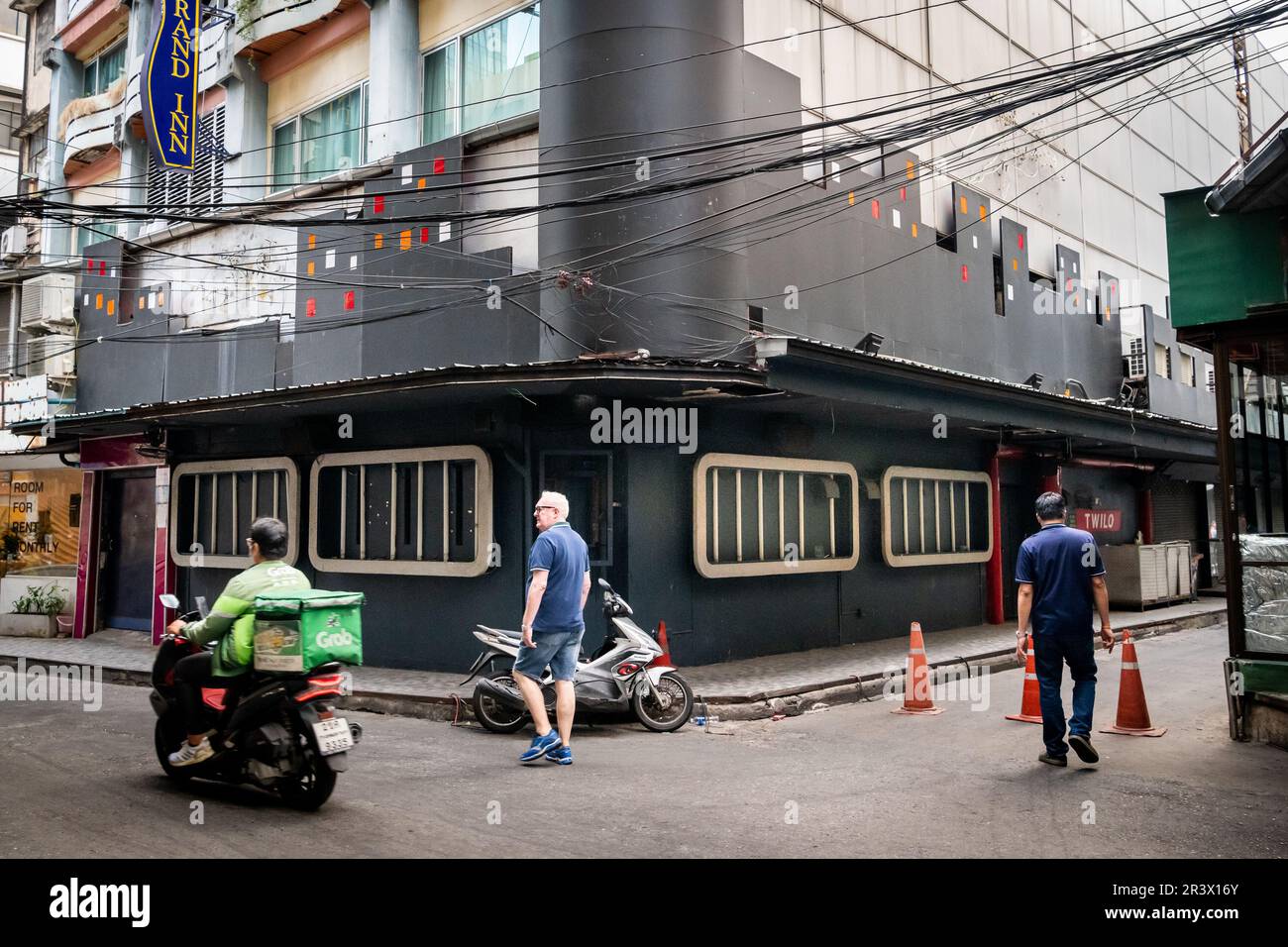 A view of Soi 2 Patpong showing the gogo bar Bada Bing. People ...