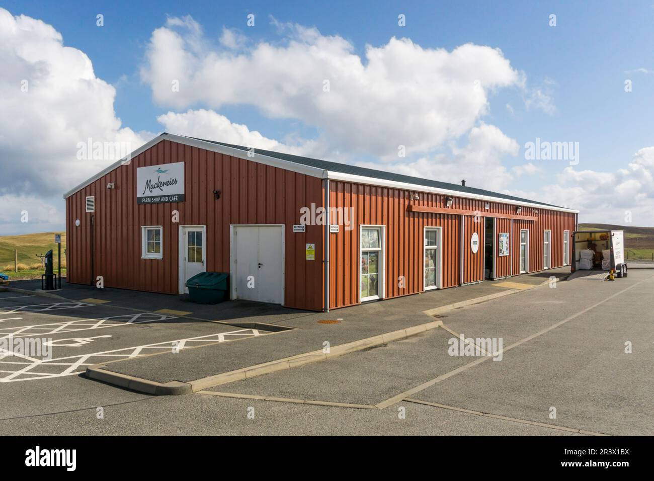 Mackenzies Farm Shop on Shetland Mainland Stock Photo - Alamy