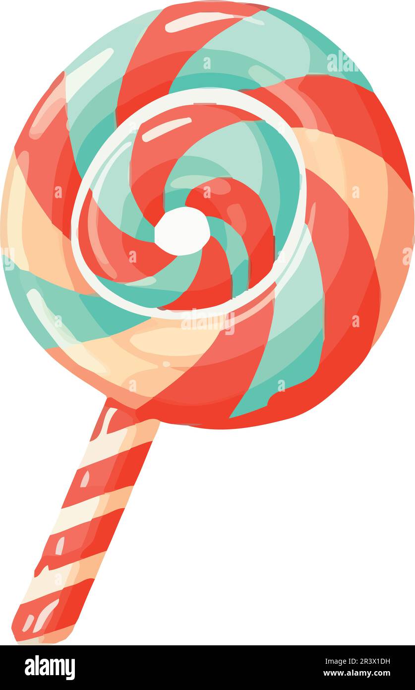 Cute candy in multi colored stripes Stock Vector Image & Art - Alamy