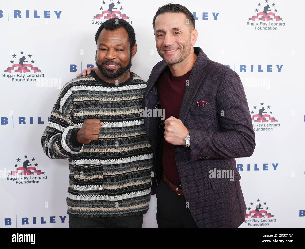 Los Angeles, USA. 24th May, 2023. (L-R) Sugar Shane Mosley and Sergio ...