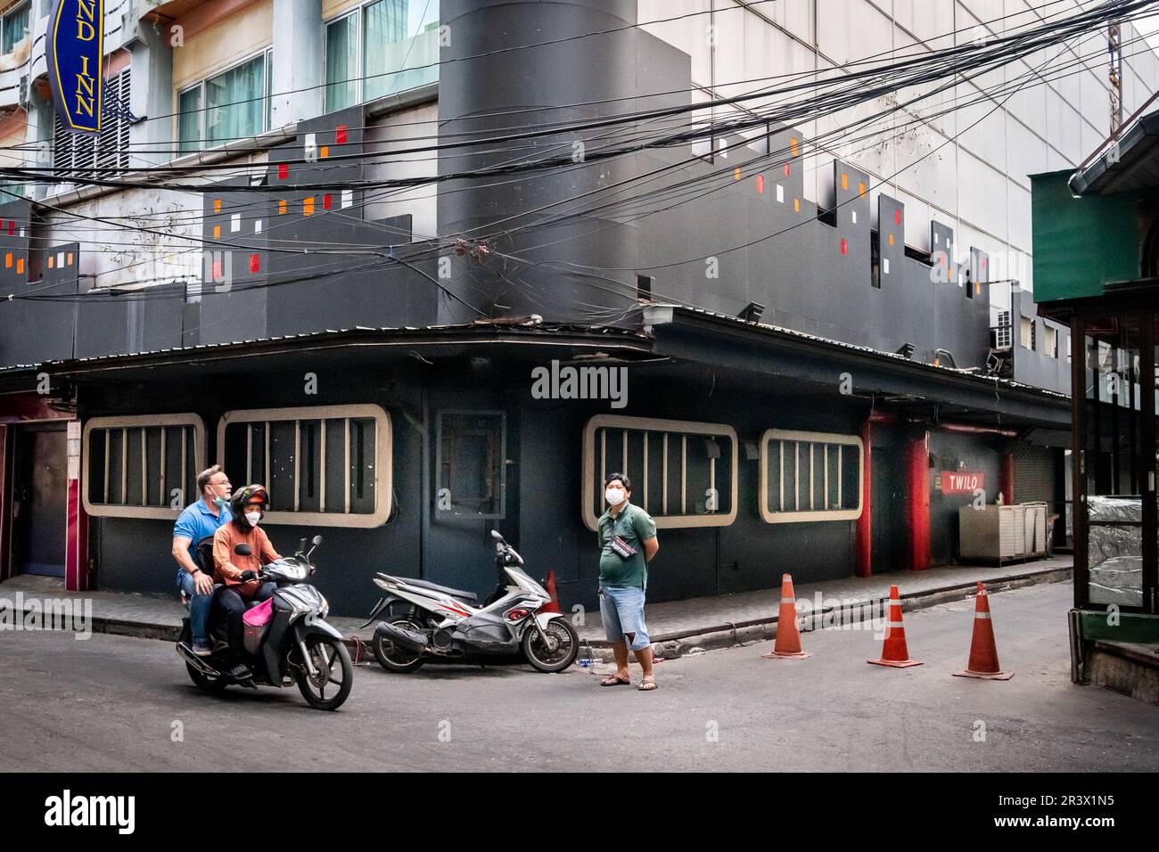 A view of Soi 2 Patpong showing the gogo bar Bada Bing. People ...