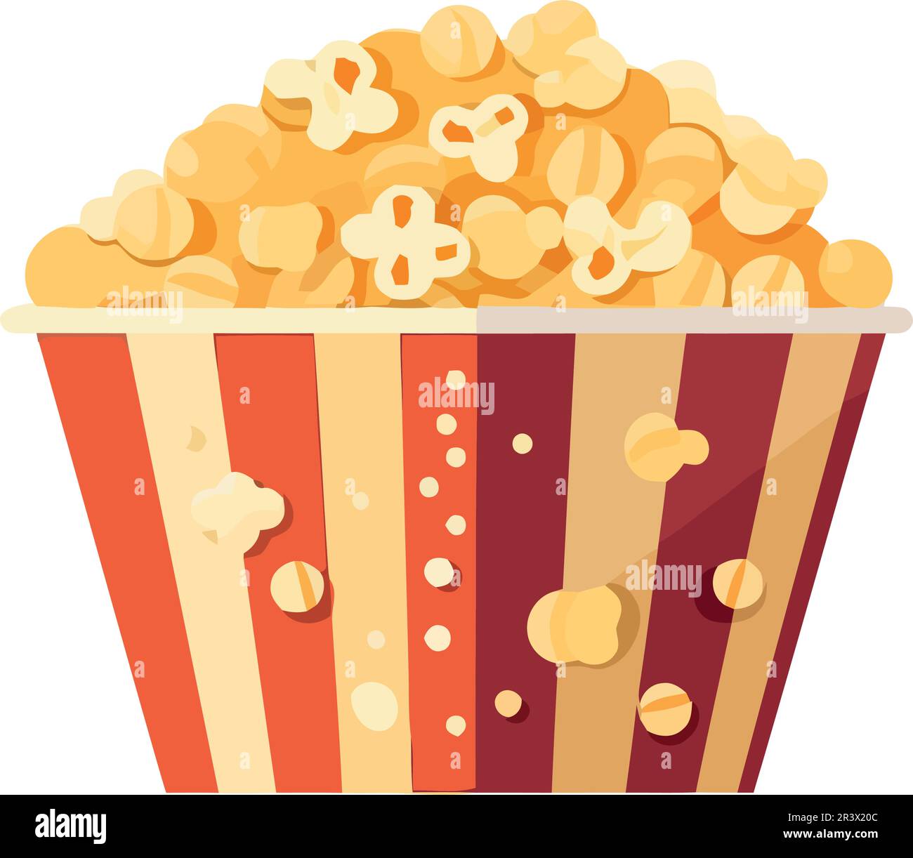Gourmet snack bucket with striped candy wallpaper Stock Vector Image ...
