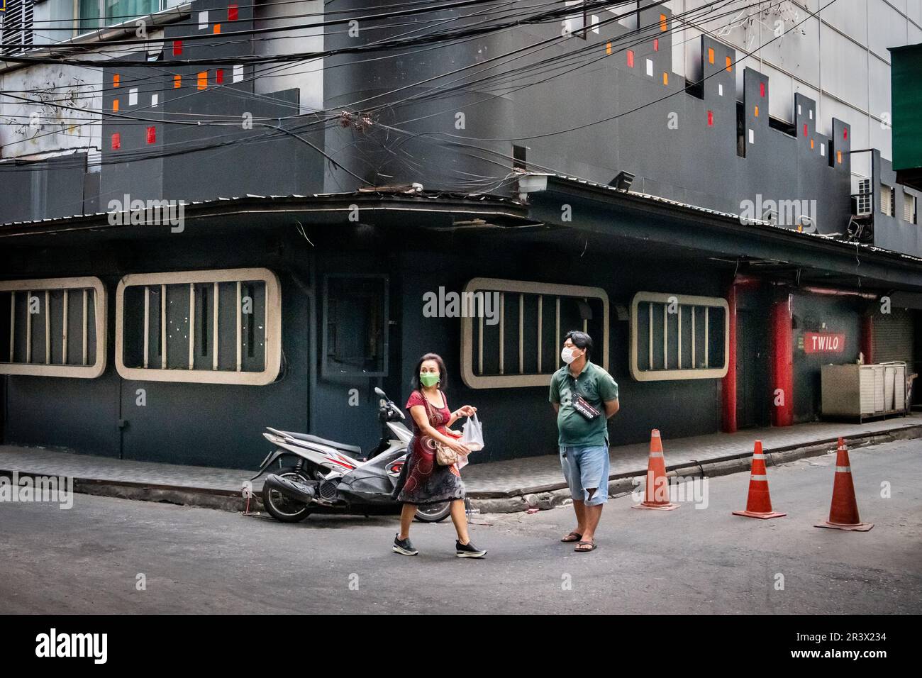A view of Soi 2 Patpong showing the gogo bar Bada Bing. People ...