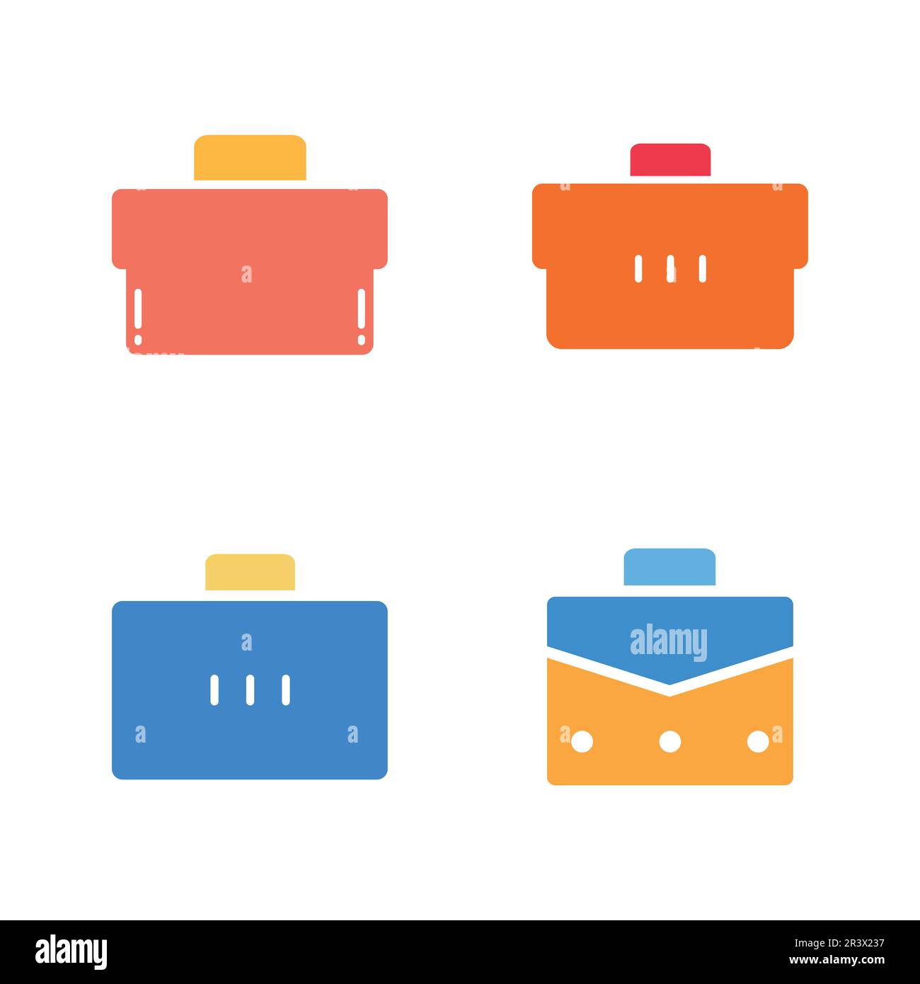 Flat Briefcase Icon Symbol Vector Illustration Stock Vector Image & Art ...