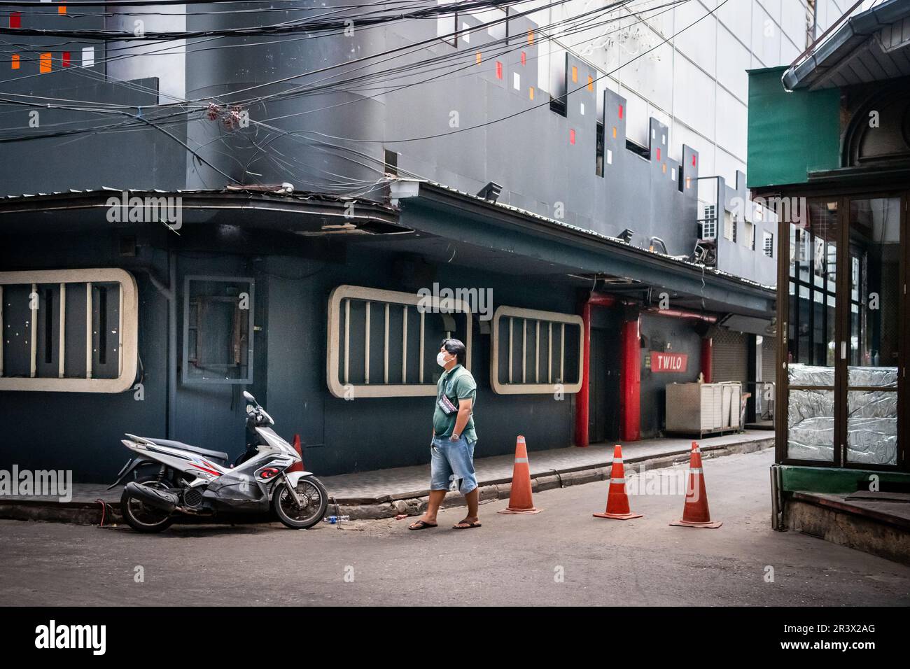 A view of Soi 2 Patpong showing the gogo bar Bada Bing. People ...